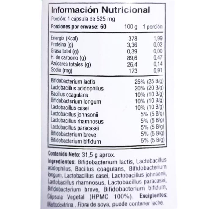Probiótico 100 Billones : Pronamed, Productos Naturales, Ortopedia ...